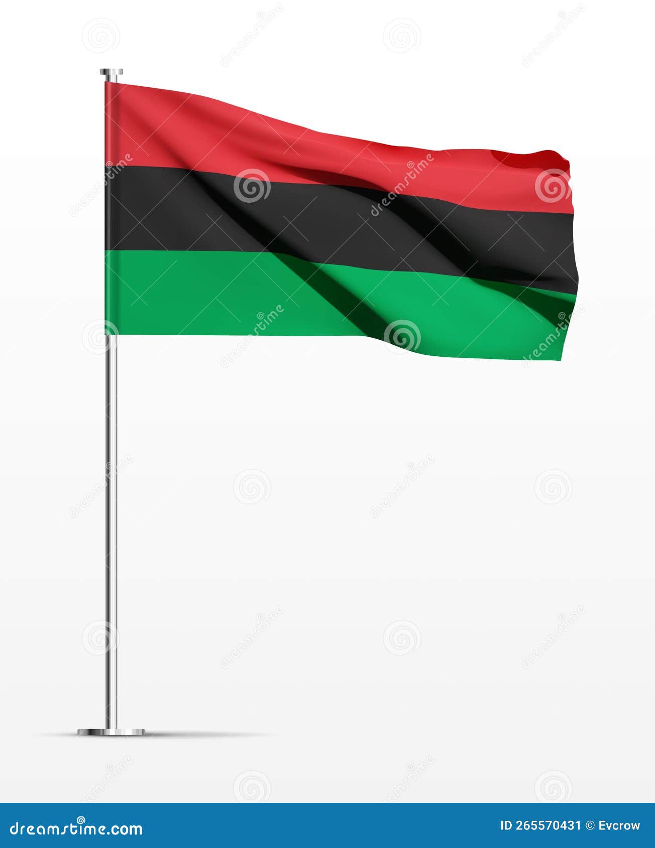 Pan-african Flag Isolated On White Cartoon Vector | CartoonDealer.com ...