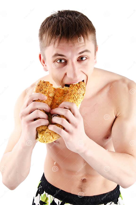 Pan Antropófago Joven Hambriento Imagen de archivo - Imagen de feliz, cara: 22644377