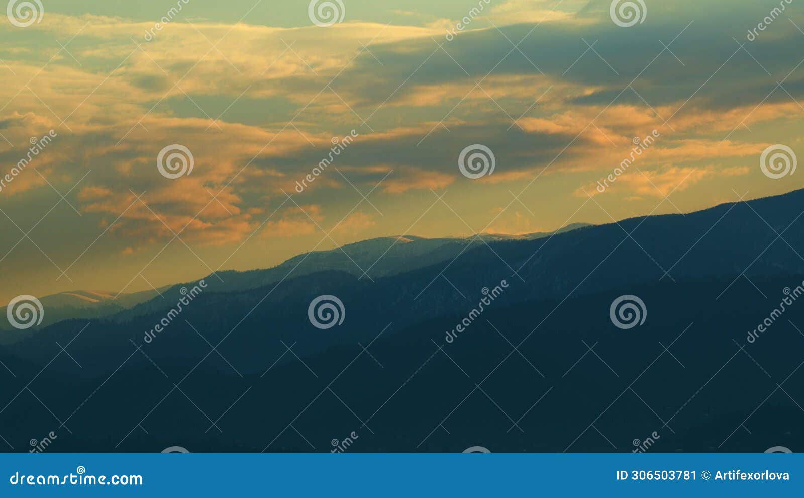 Beautiful Wild Landscape. Sunrise Landscape Amazing Light. Pan. Stock ...