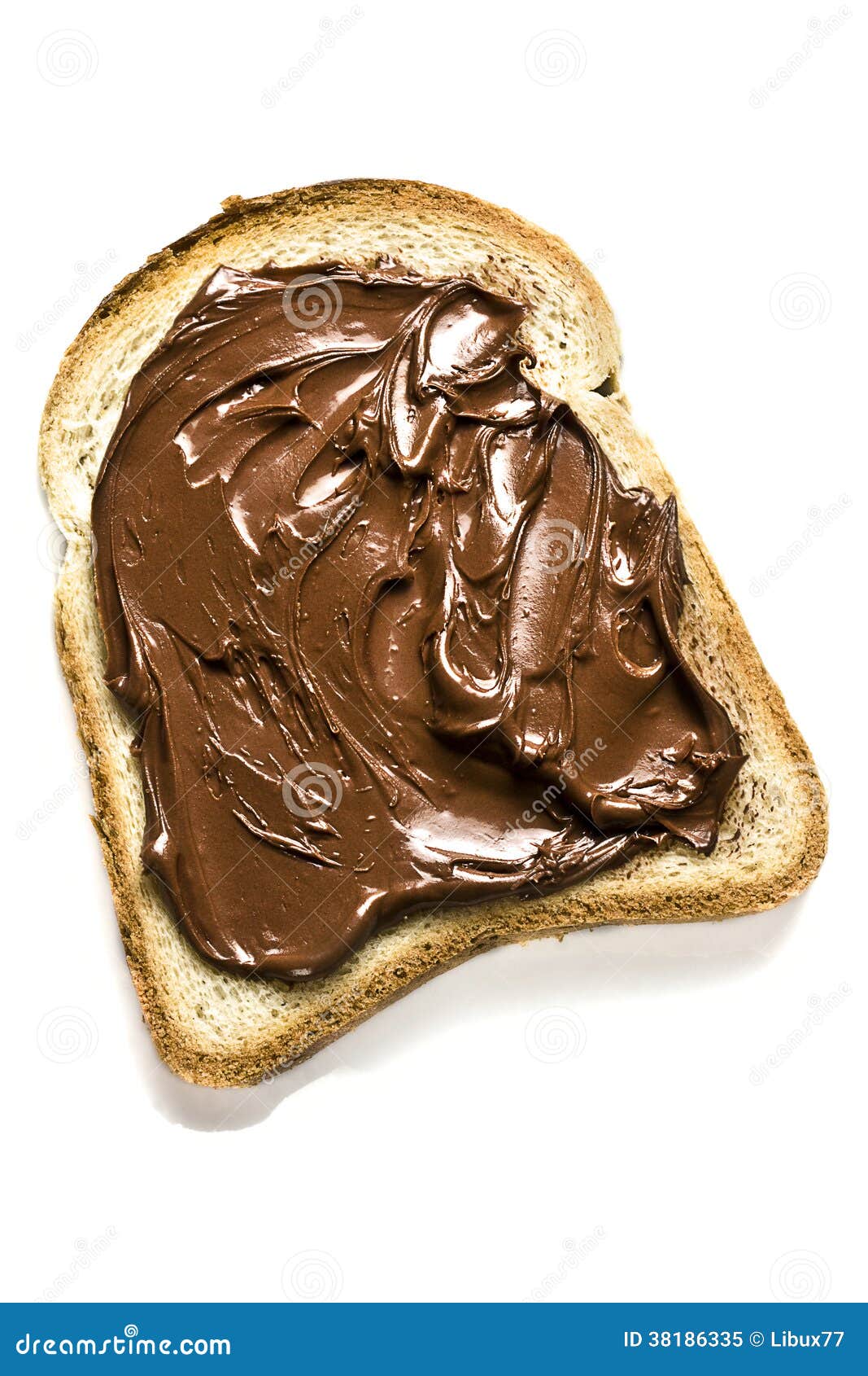Pan blanco con Nutella imagen de archivo. Imagen de panes - 38186335