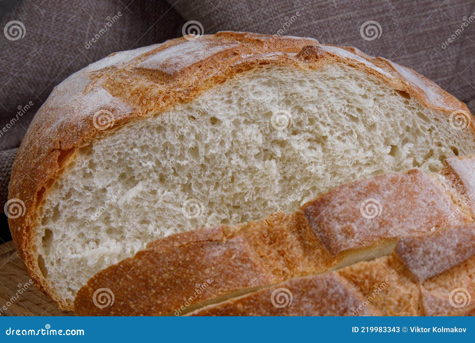 Pan Blanco De Pueblo. Un Plan Importante. Macrofoto Imagen de archivo ...