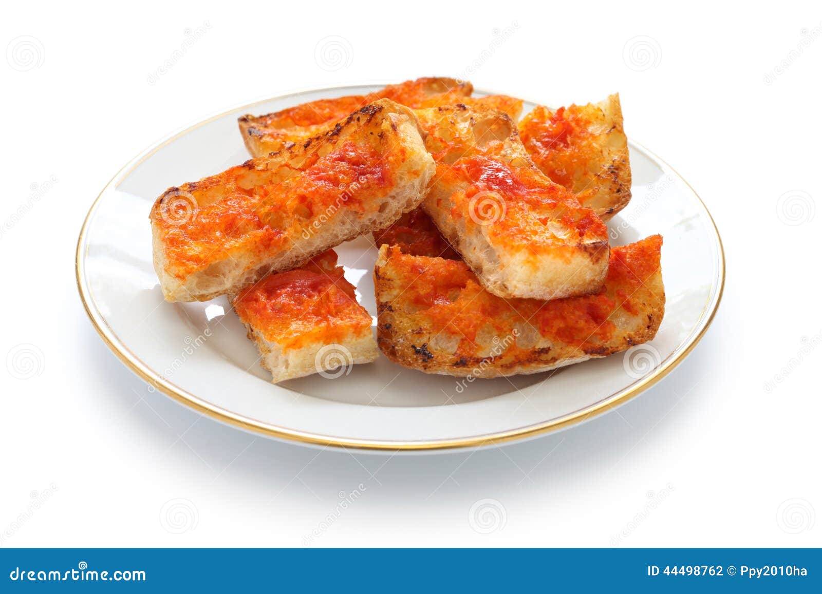 Pan Con Tomate, Spanish Tomato Bread Stock Photo - Image of toast ...