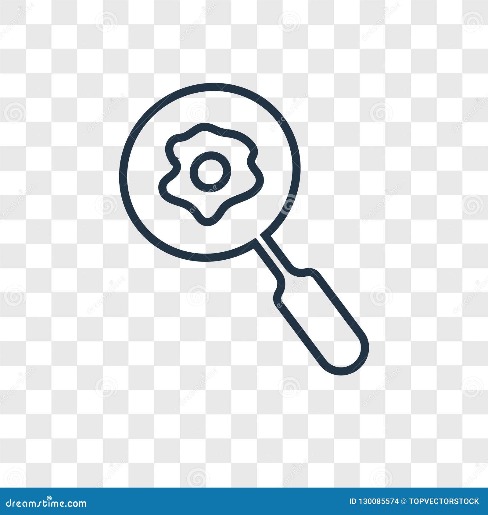 Pan Concept Vector Linear Icon Isolated on Transparent Background, Pan ...