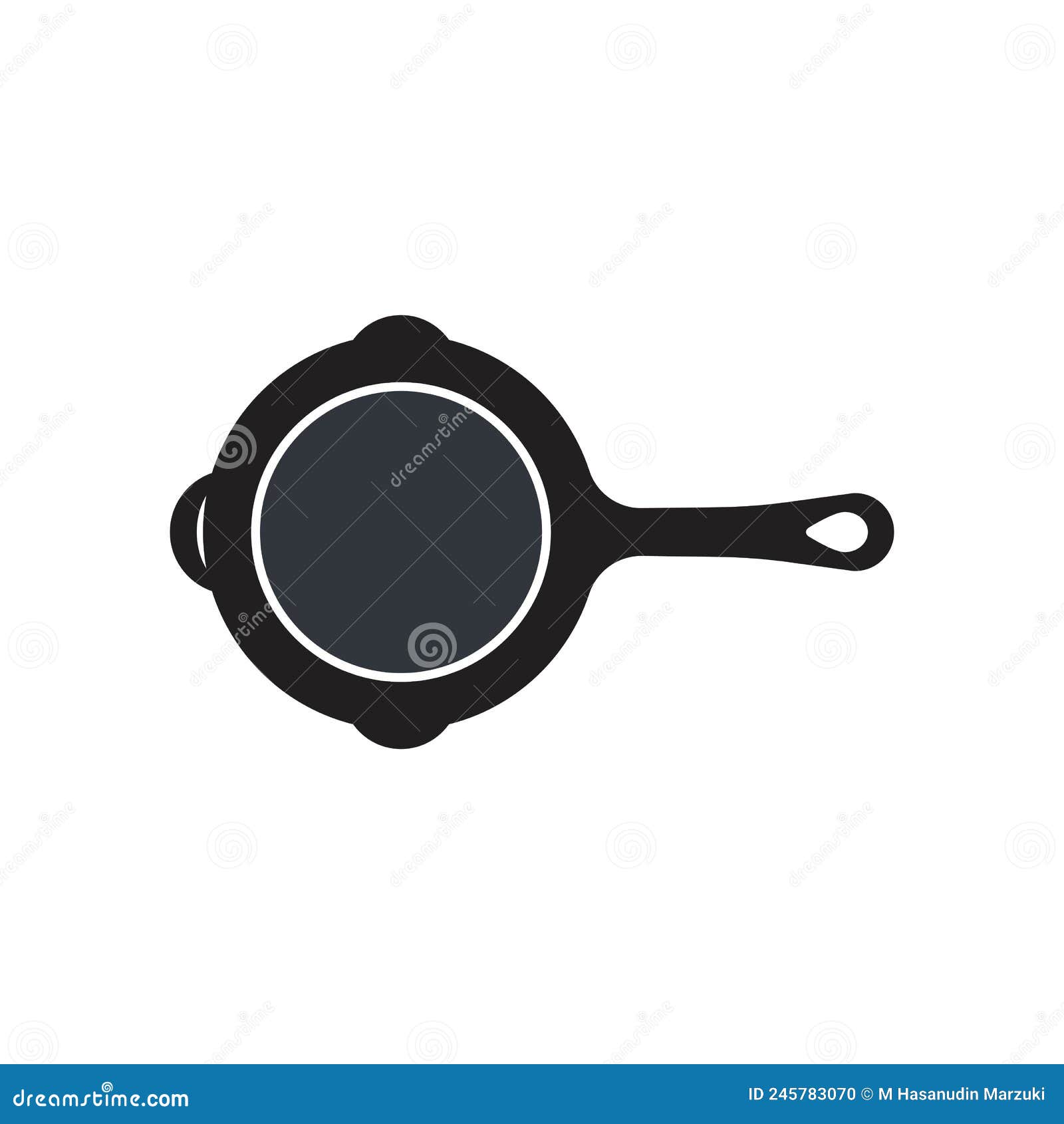 Pan cooking logo vector stock vector. Illustration of black - 245783070