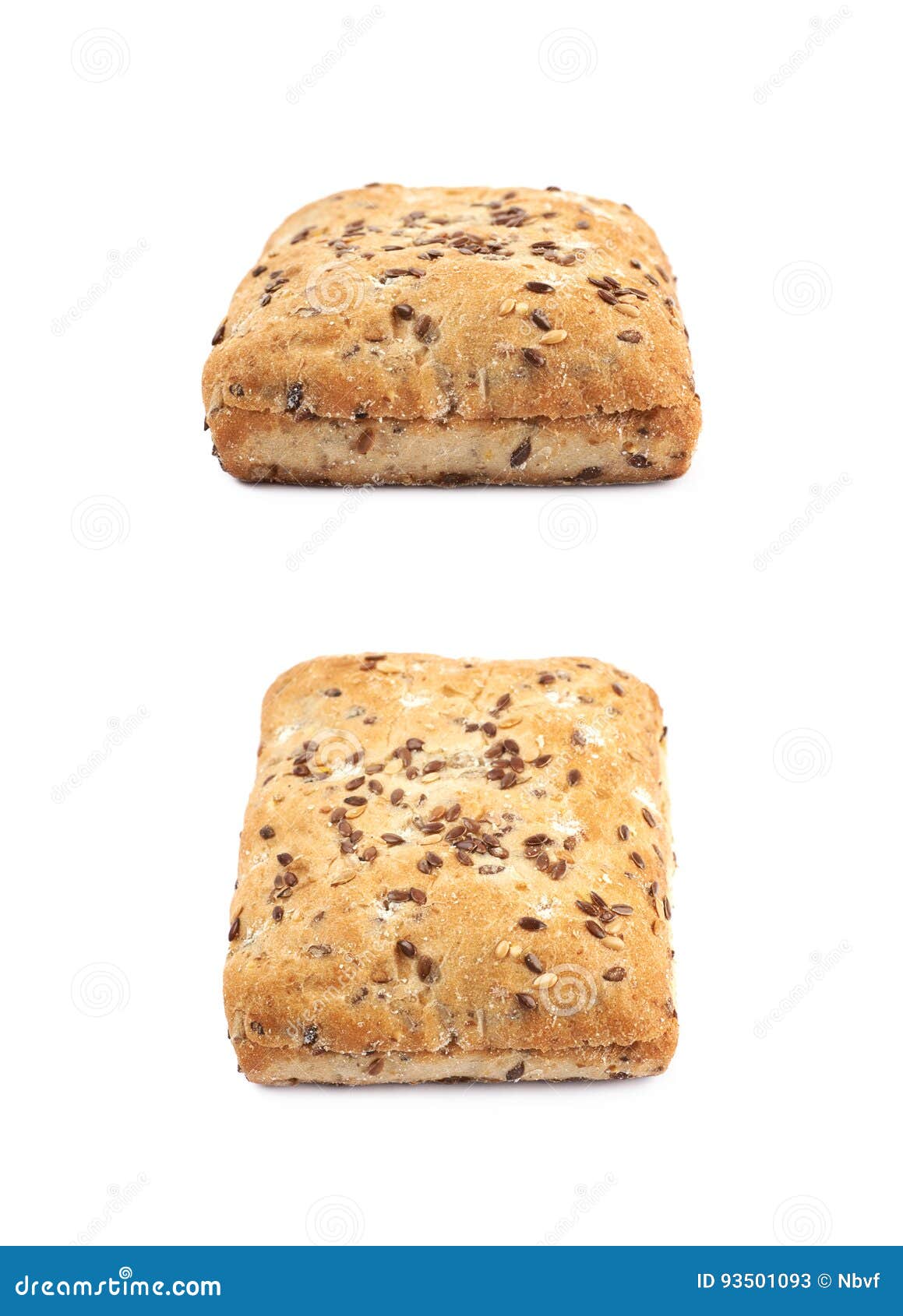 Pan Cuadrado De La Hamburguesa Aislado Imagen de archivo - Imagen de ...