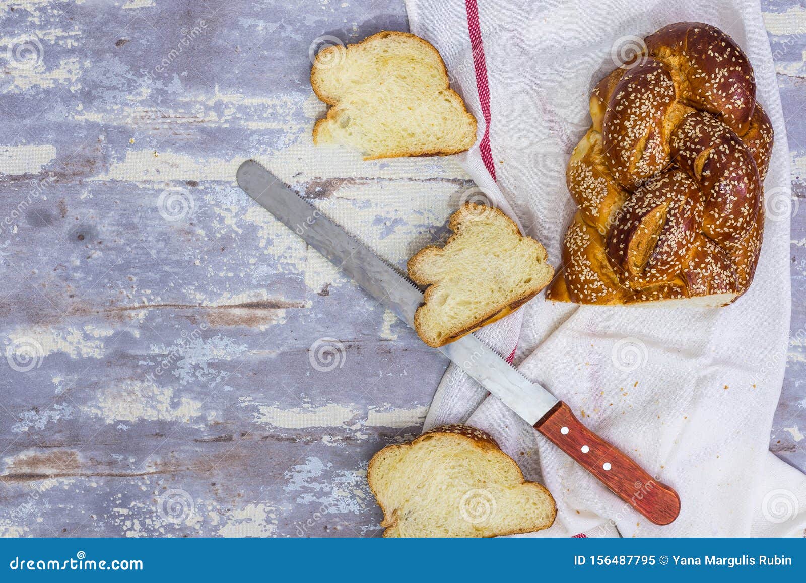Pan De Challah Para Shabbat Imagen de archivo - Imagen de shalom ...