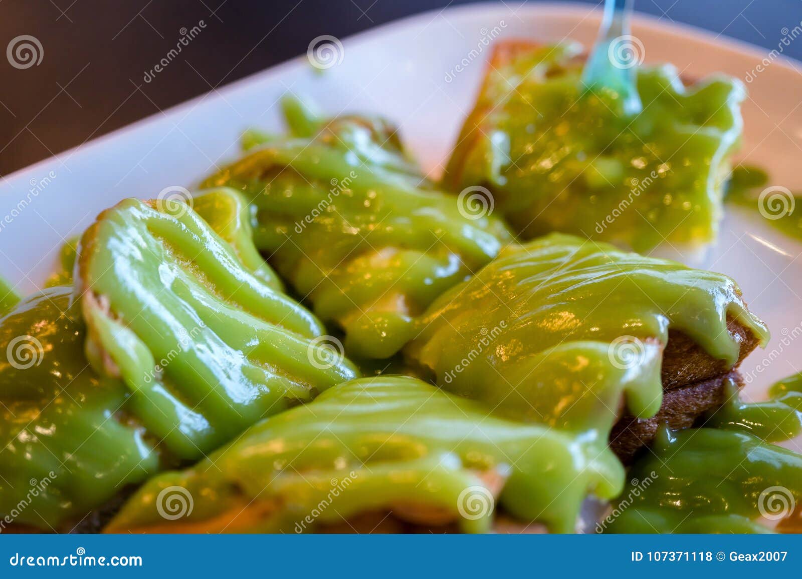 Pan De Las Natillas De Pandan Foto de archivo - Imagen de alimento ...