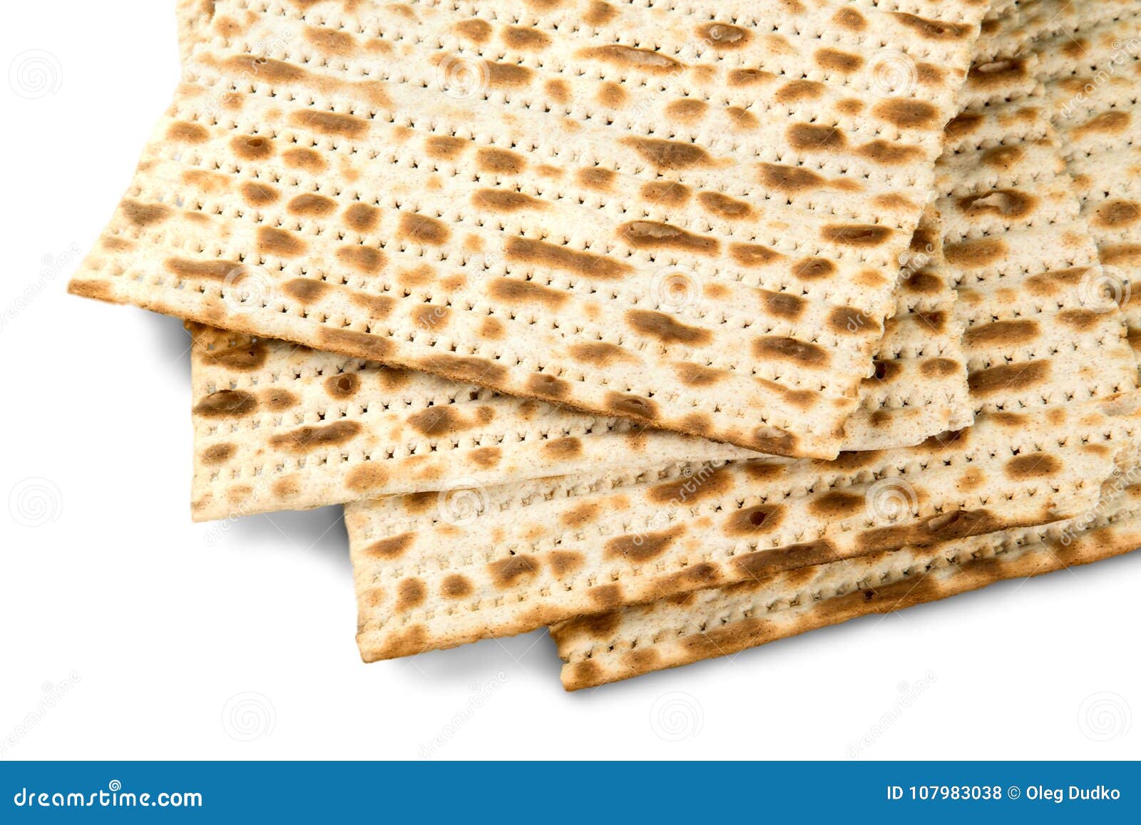 Pan De Matza Aislado En Blanco Foto de archivo - Imagen de étnico ...