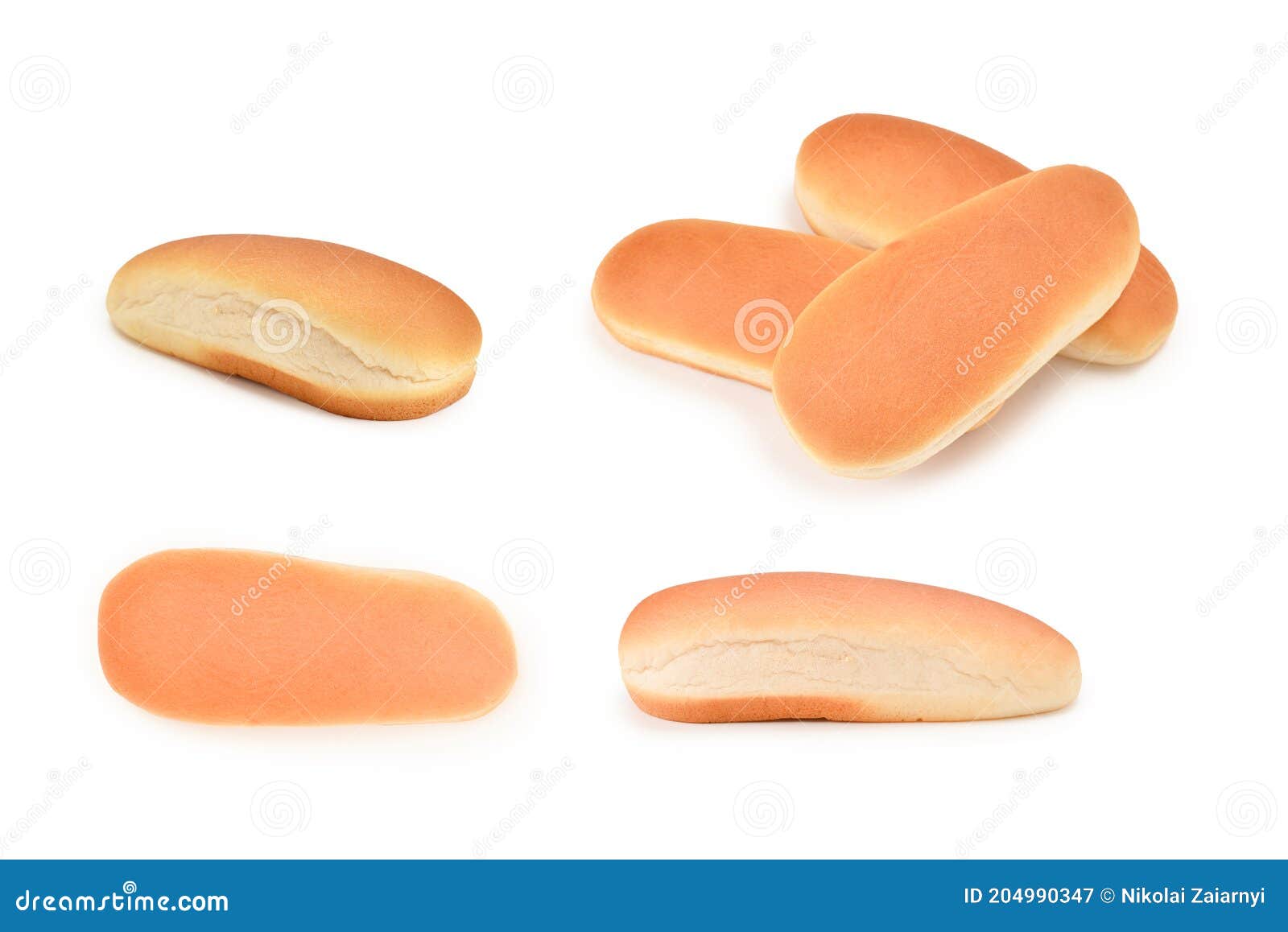 Pan De Perro Caliente Aislado Sobre Fondo Blanco Imagen de archivo ...