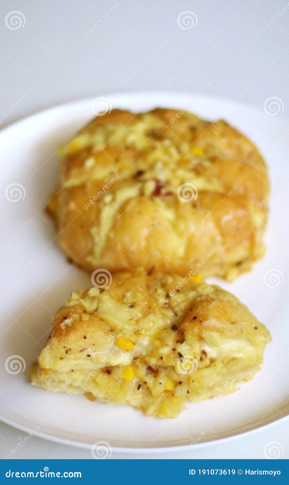Pan De Queso De Ajo De Corea Imagen de archivo - Imagen de blanco ...