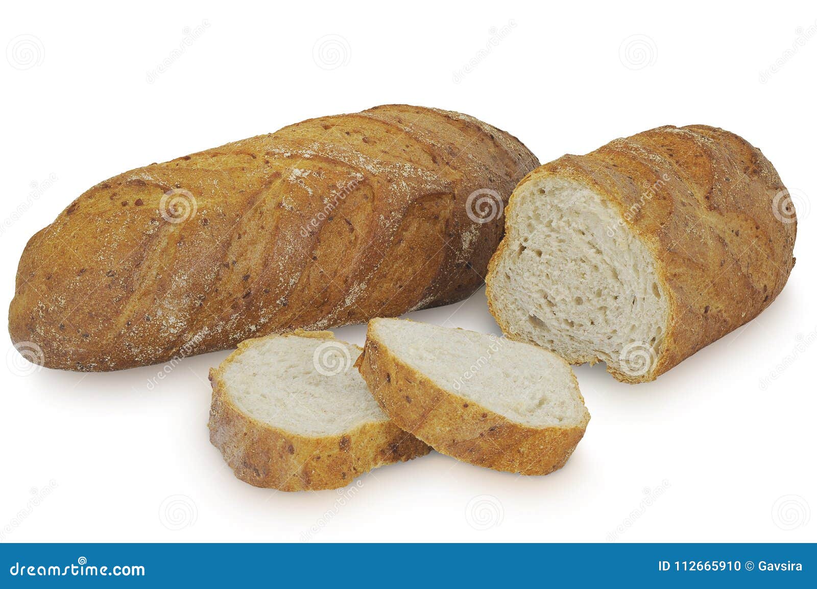 Pan De Rye Aislado En El Fondo Blanco Foto de archivo - Imagen de fondo ...