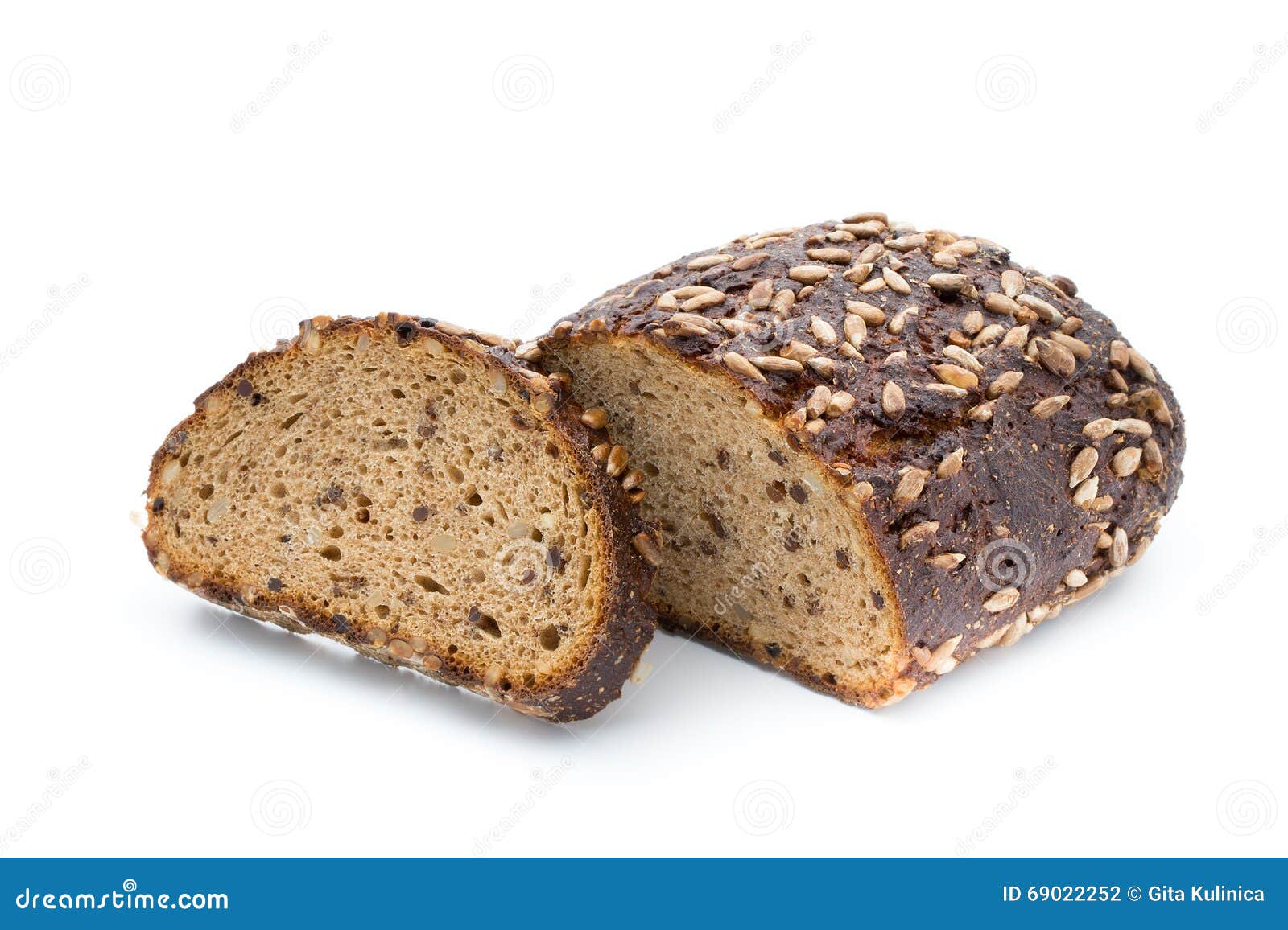 Pan De Rye Aislado En El Fondo Blanco Foto de archivo - Imagen de ...