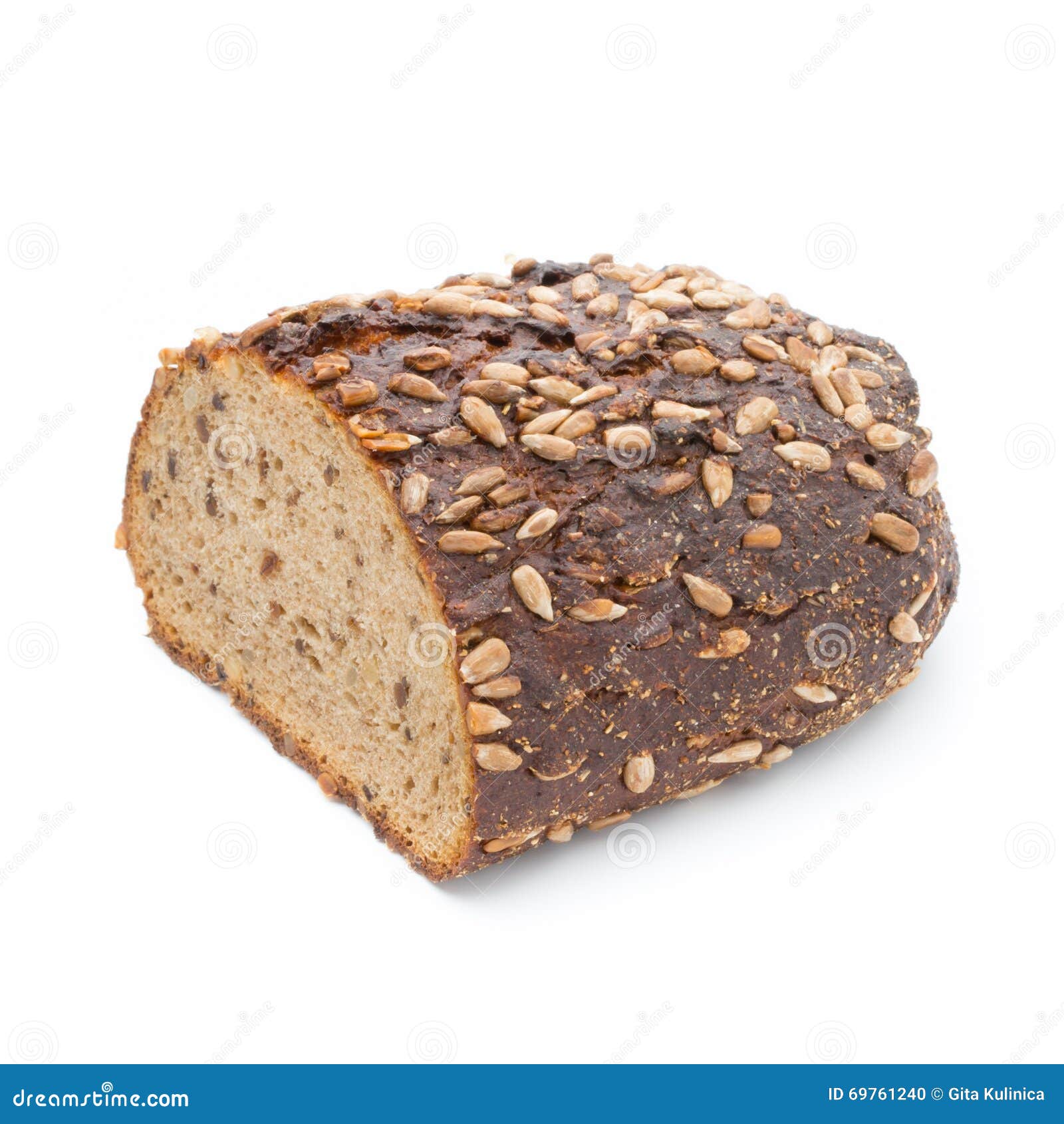 Pan De Rye Aislado En El Fondo Blanco Foto de archivo - Imagen de ...