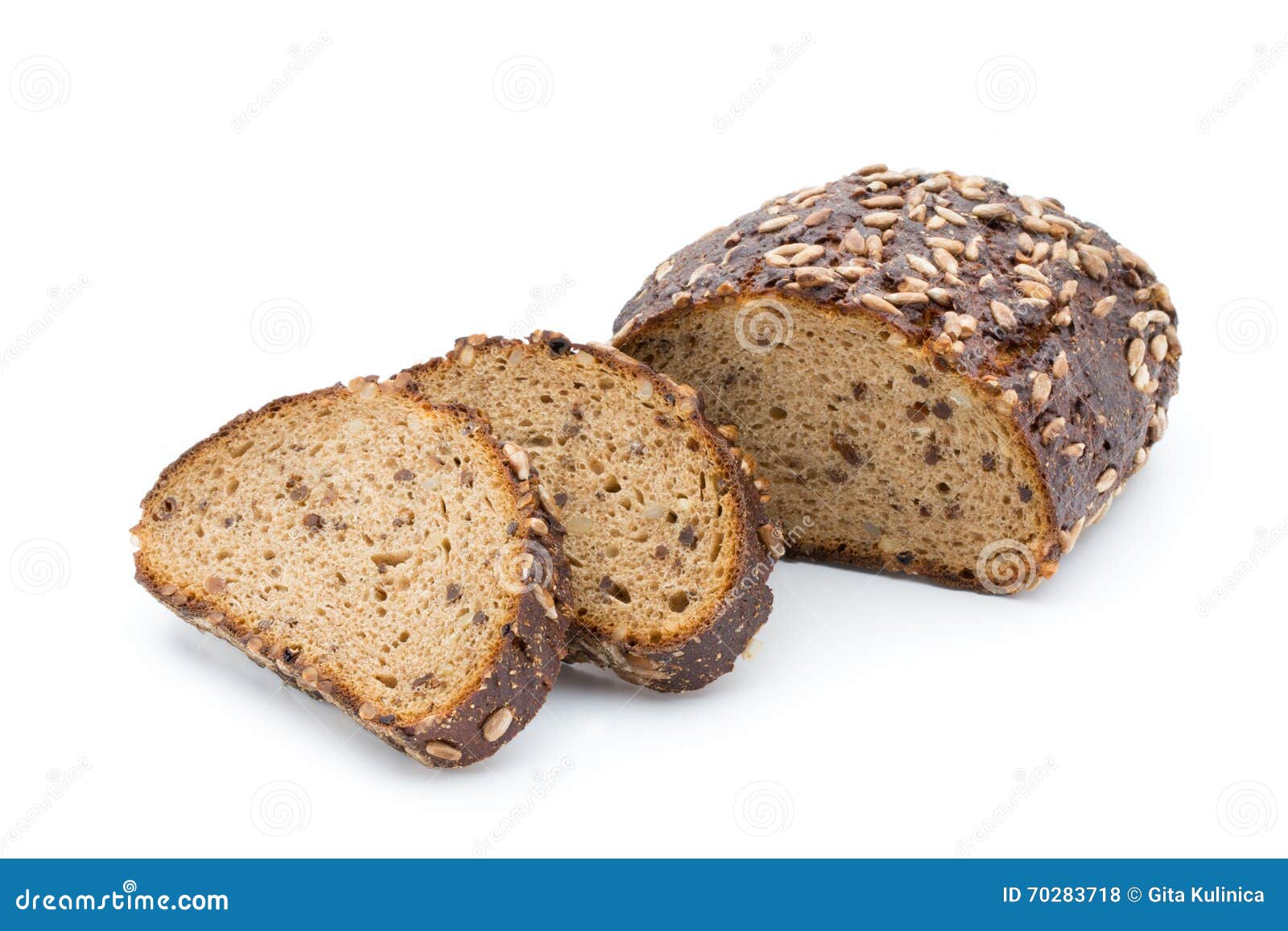 Pan De Rye Aislado En El Fondo Blanco Foto de archivo - Imagen de ...