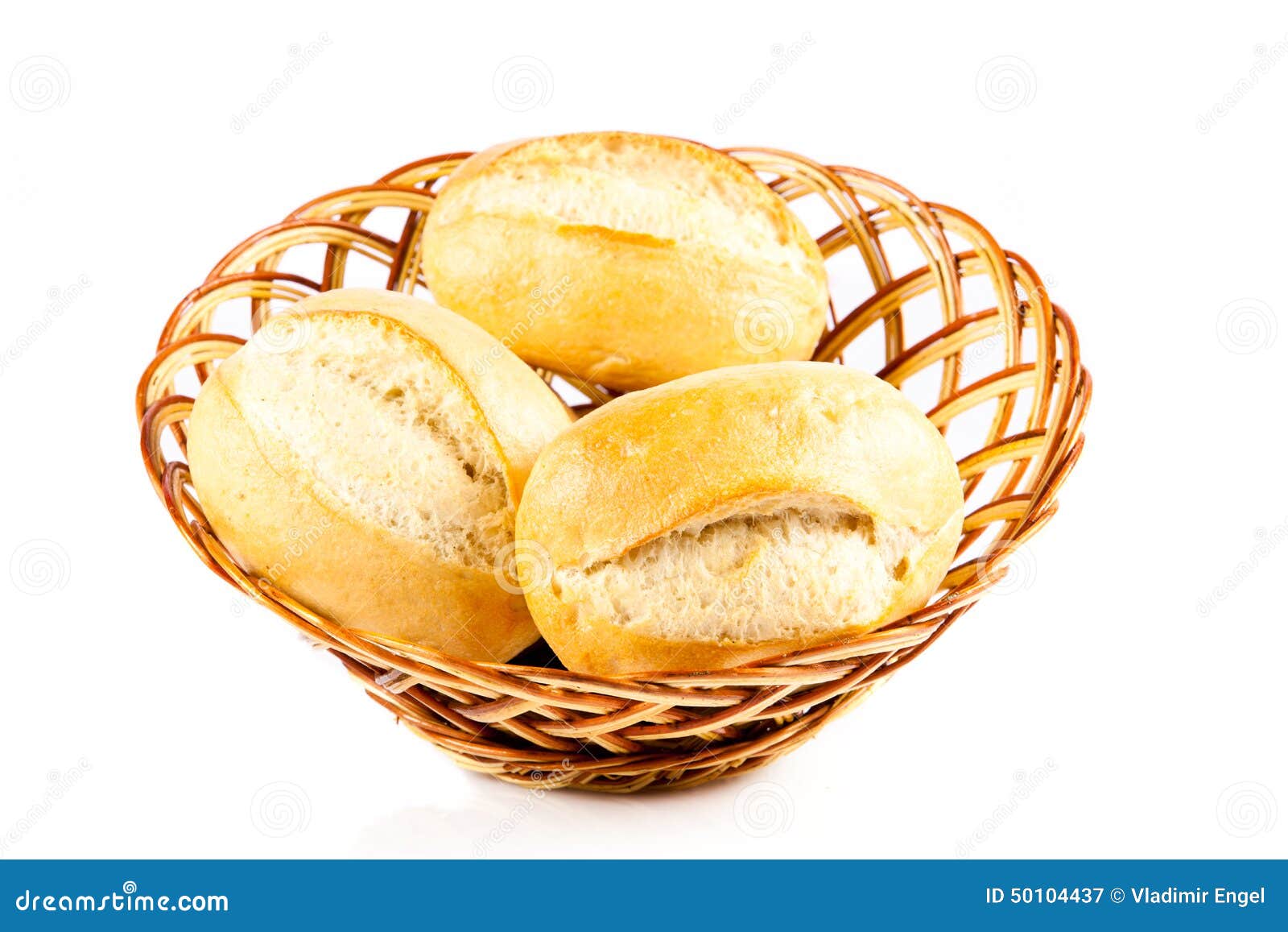 Pan Del Bollo Aislado En El Fondo Blanco Imagen de archivo - Imagen de ...