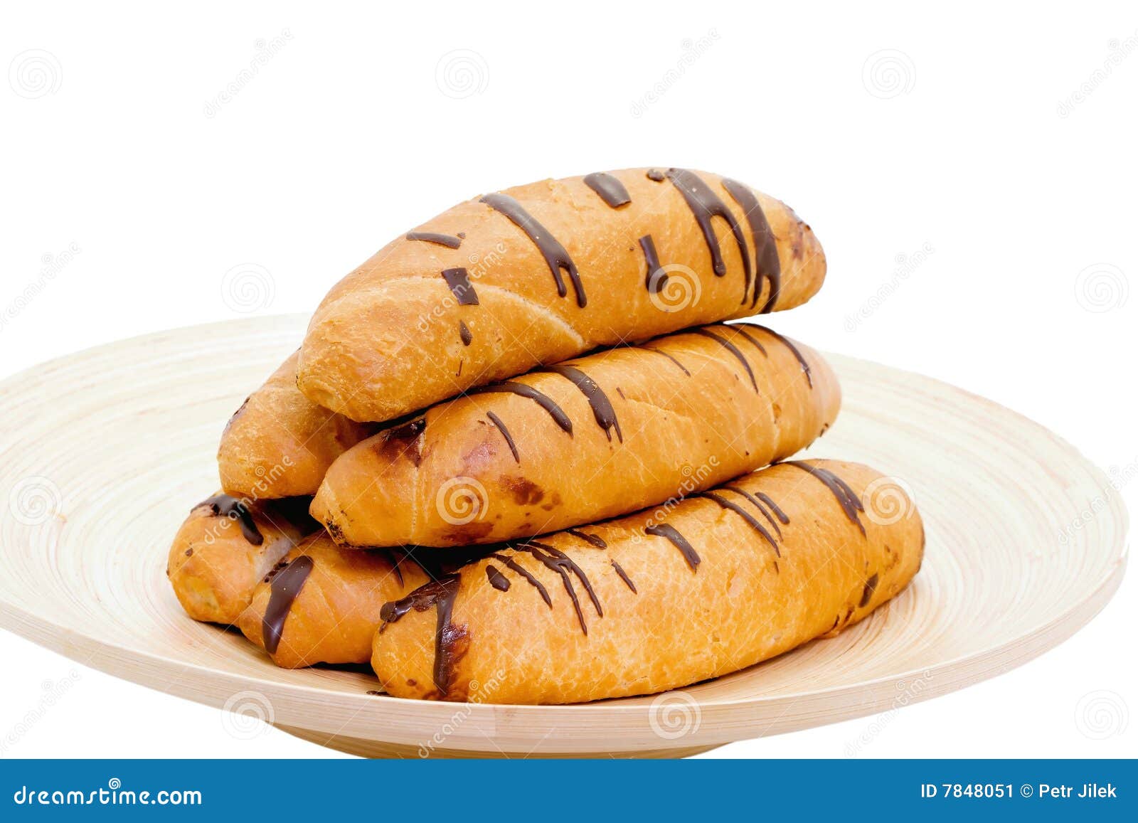 Pan del chocolate imagen de archivo. Imagen de aislado - 7848051