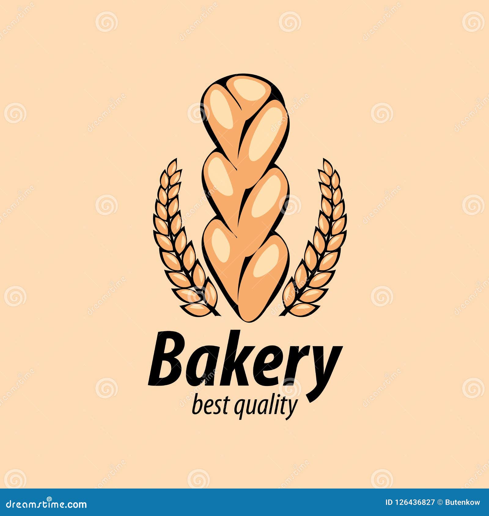 Pan Del Logotipo Del Vector Ilustración del Vector - Ilustración de ...