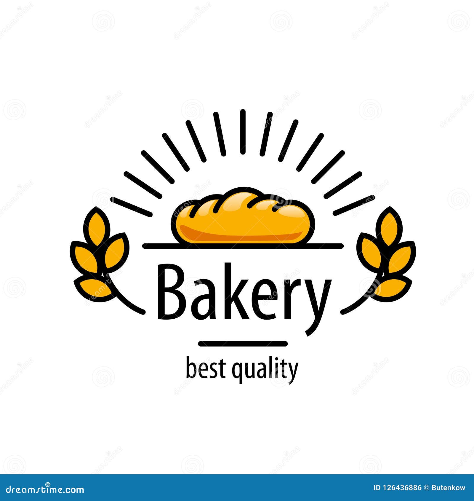 Pan Del Logotipo Del Vector Ilustración del Vector - Ilustración de ...