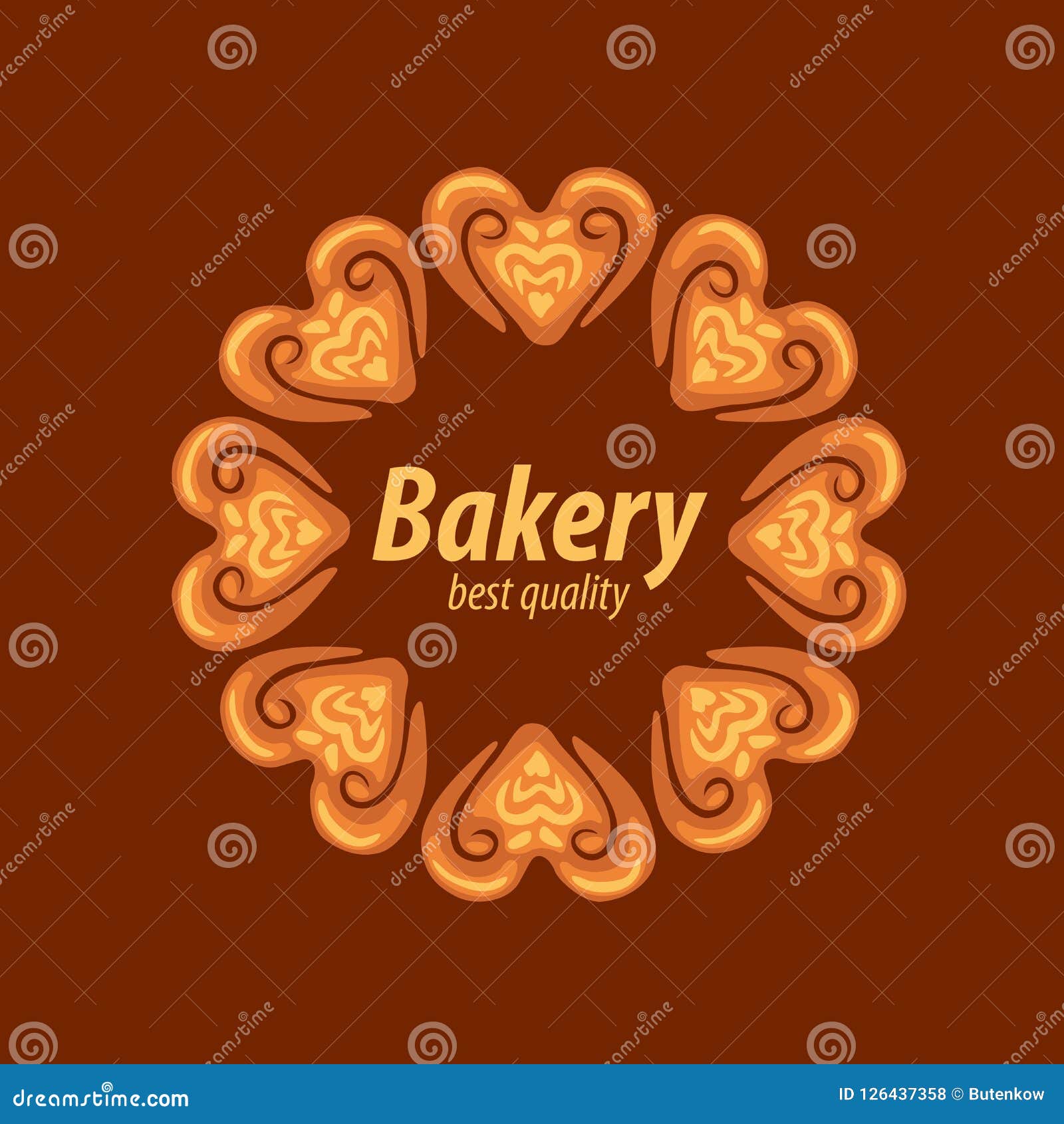 Pan Del Logotipo Del Vector Ilustración del Vector - Ilustración de ...