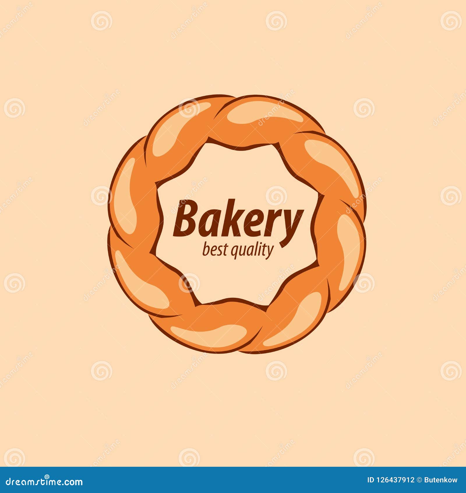 Pan Del Logotipo Del Vector Ilustración del Vector - Ilustración de ...