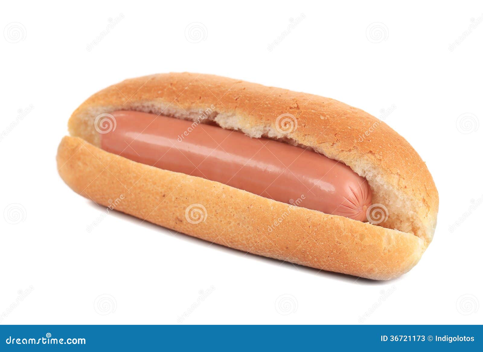 Pan Del Perrito Caliente Y Rollo De Salchicha. Imagen de archivo ...