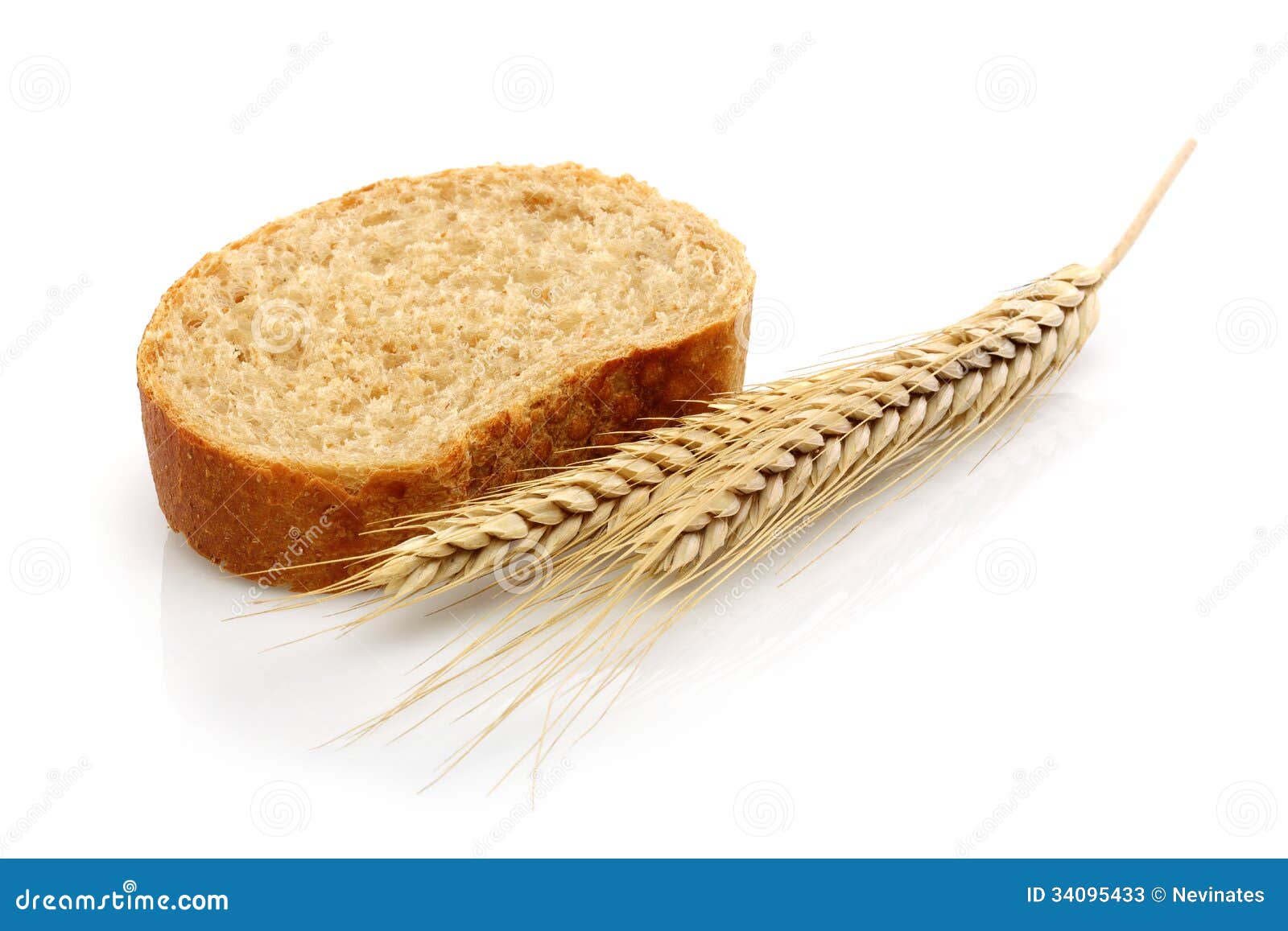 Pan del trigo y trigo imagen de archivo. Imagen de carbohidratos - 34095433