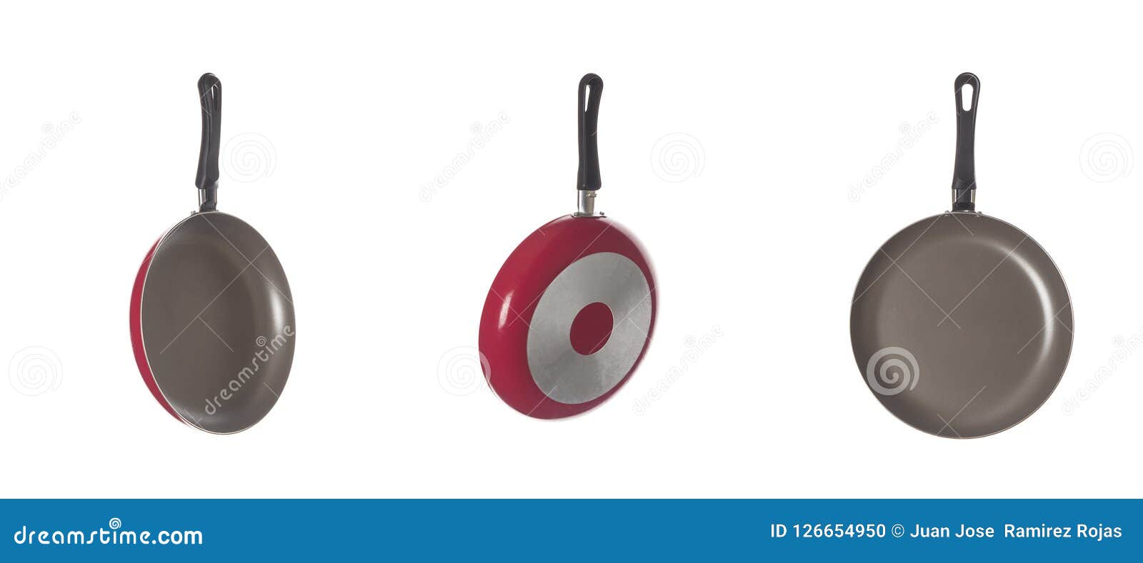 Pan in different positions stock photo. Image of preparation - 126654950