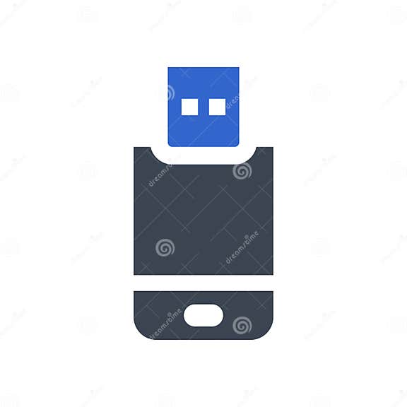 Pan drive icon stock vector. Illustration of pendrive - 350120804