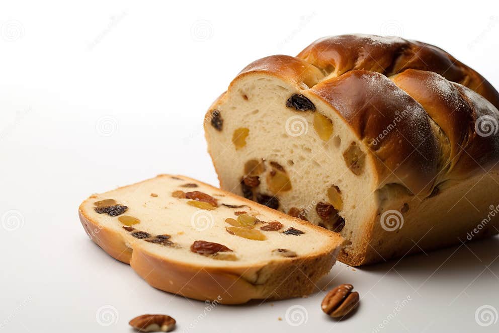 Pan Dulce, a Loaf of Bread with Raisins and Pecans. AI Generative Image ...