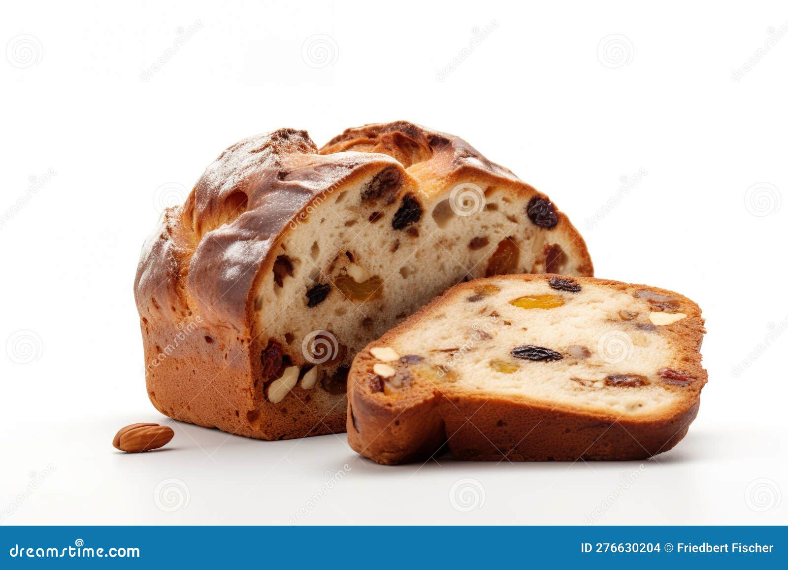 Pan Dulce, a Loaf of Bread with Raisins and Pecans. AI Generative Image ...