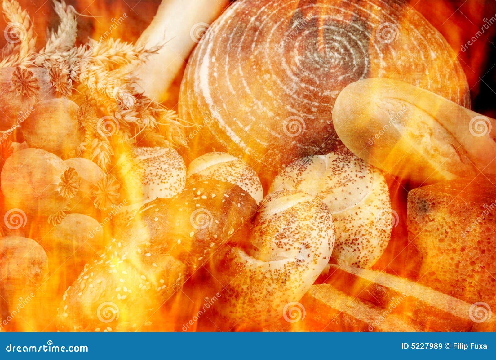 Pan en el owen imagen de archivo. Imagen de fibra, rebanada - 5227989