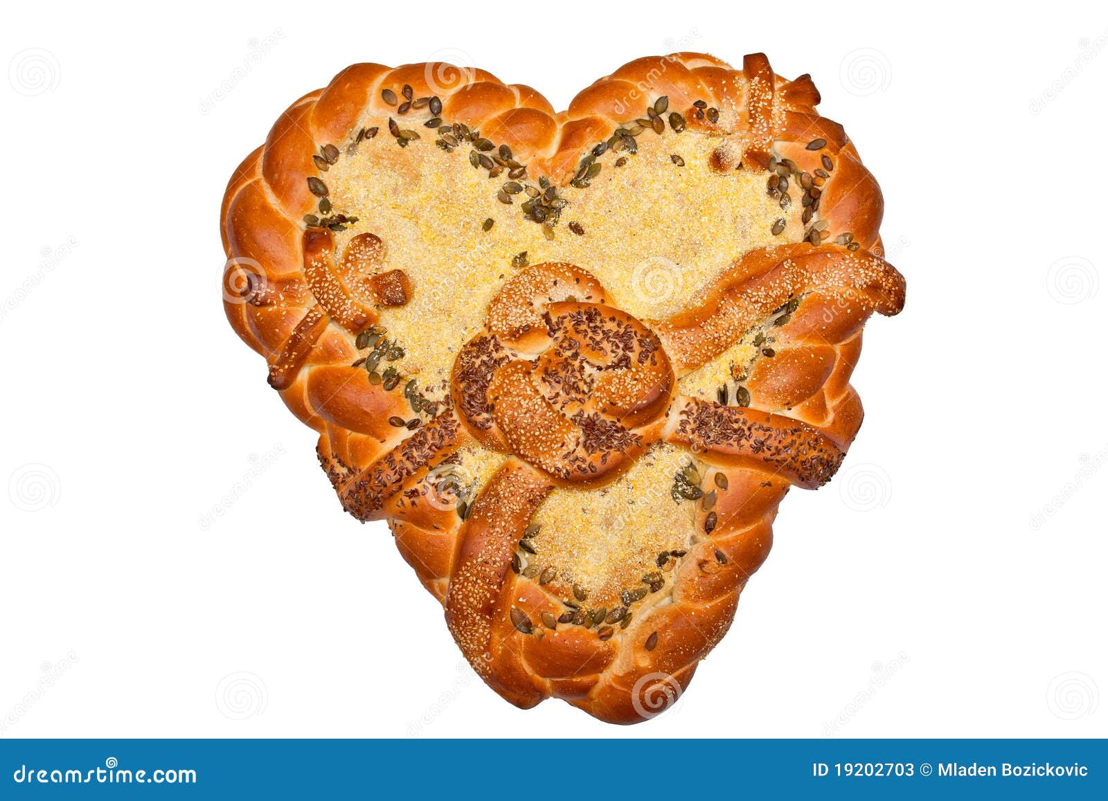 Pan en forma de corazón imagen de archivo. Imagen de corteza - 19202703