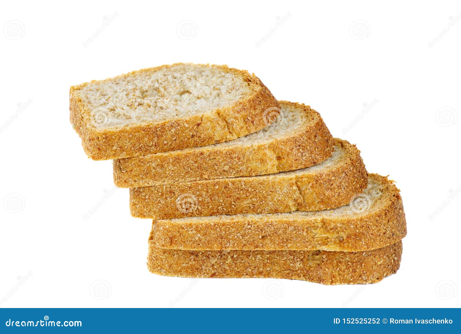 Pan En Rodajas De Pan Aislado En Blanco Foto de archivo - Imagen de ...