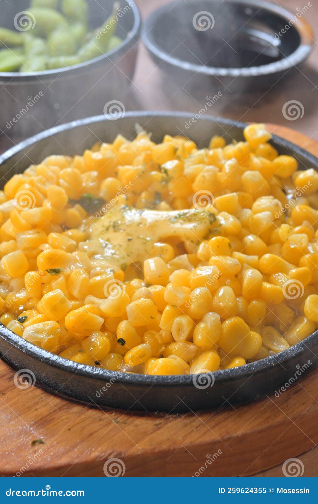 Pan Fired Maize Corn Starter Stock Image - Image of dish, platter ...