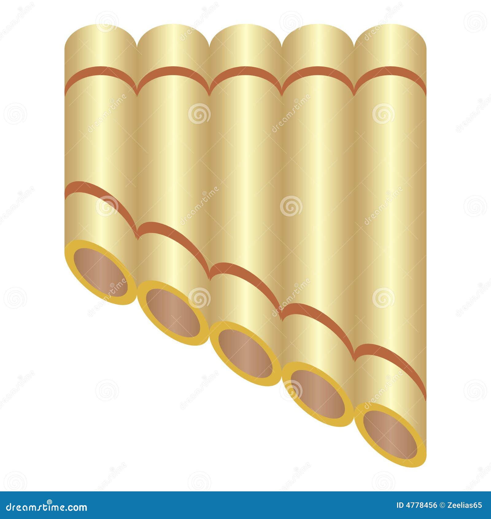 Pan flute stock vector. Illustration of peru, bolivia - 4778456