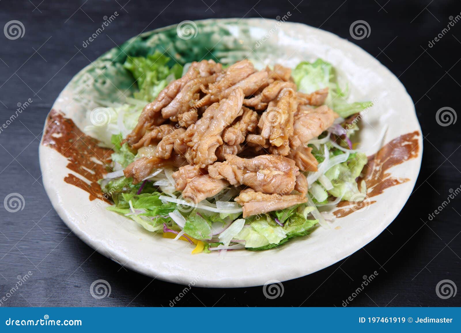 Pan Fried Chicken Neck Meat Stock Image - Image of nekcs, appetizers ...