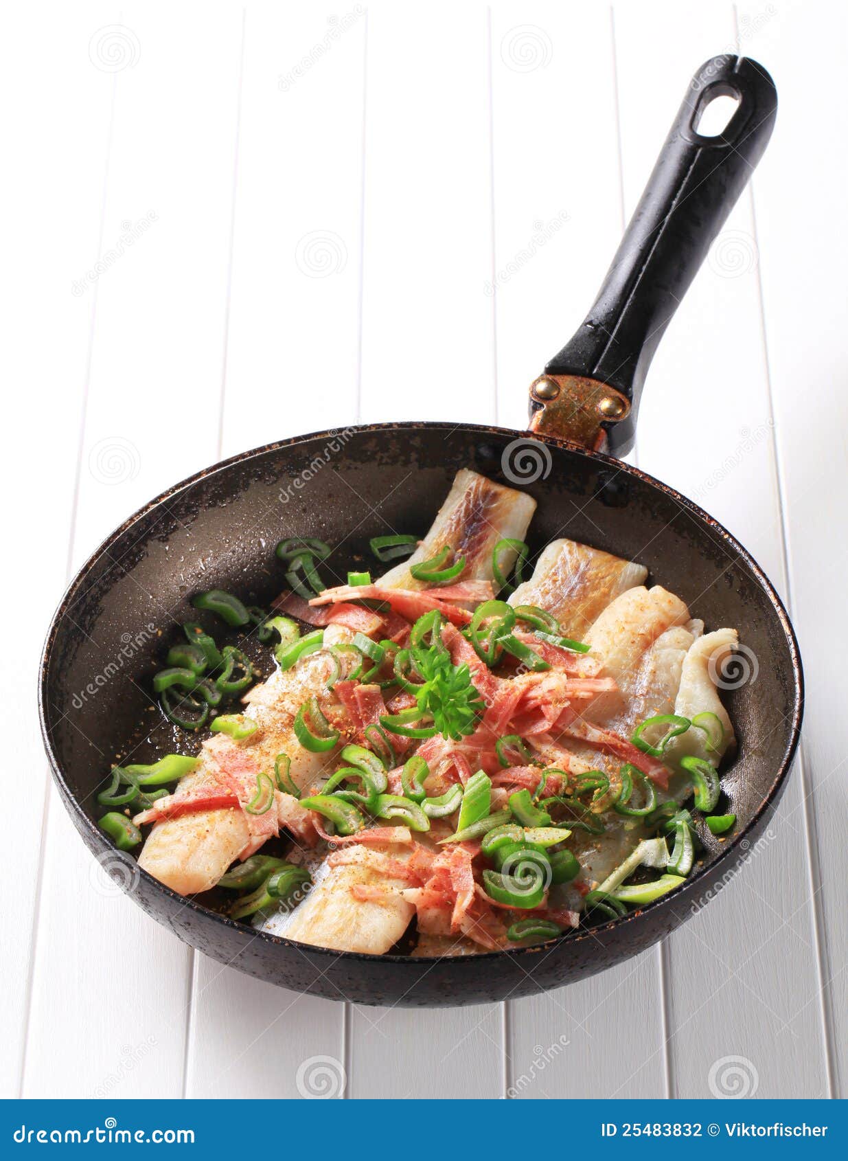 Pan fried fish fillets stock photo. Image of white, pollock - 25483832