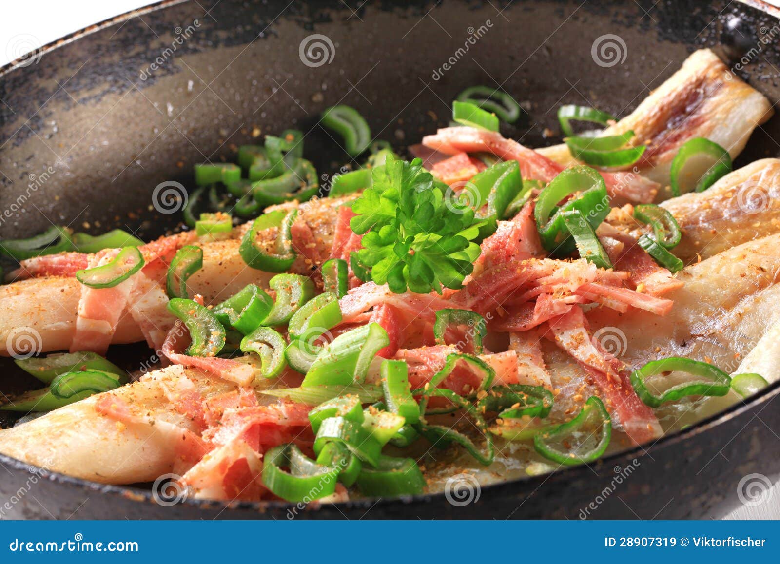 Pan fried fish fillets stock image. Image of fried, fish - 28907319