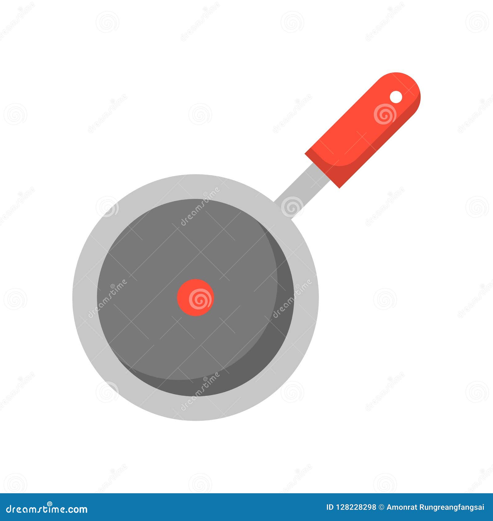 Pan Fried Icon, Flat Design Isolated Vector Stock Vector - Illustration ...
