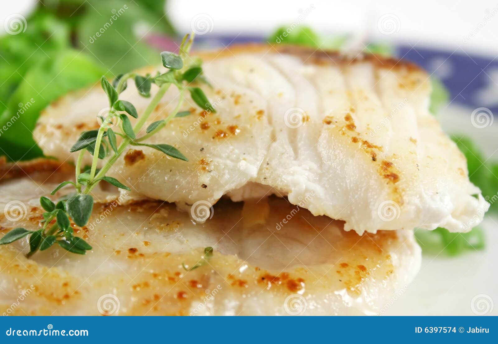 Pan Fried Sea Perch stock photo. Image of dieting, fresh - 6397574