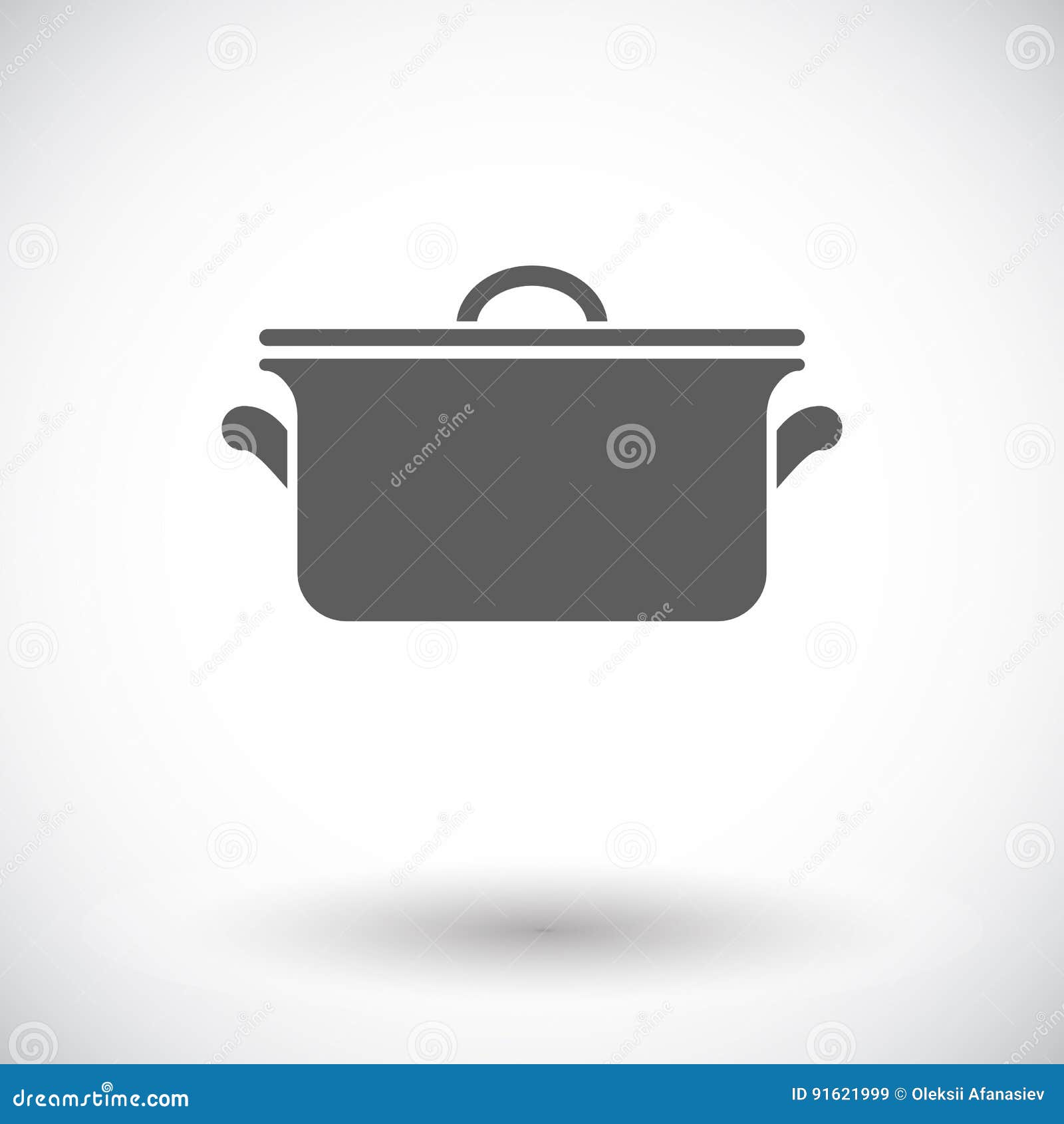 Pan icon stock vector. Illustration of steel, equipment - 91621999