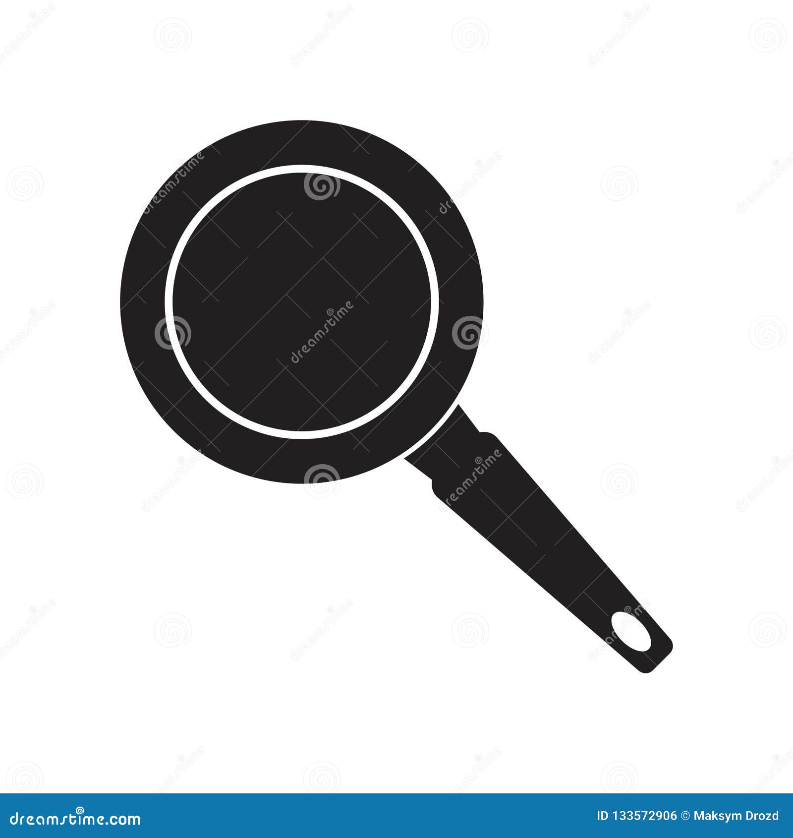 Pan Icon on White Background Stock Vector - Illustration of cook ...