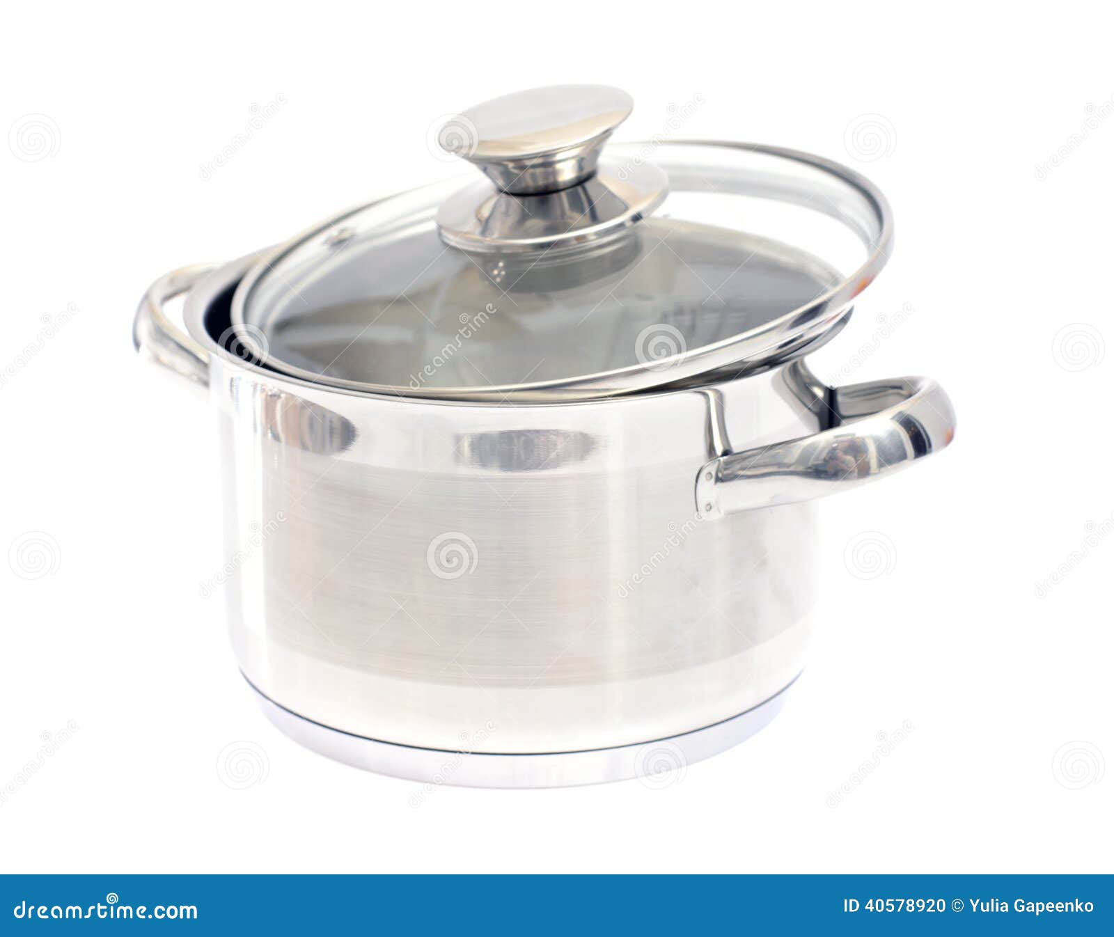 Pan Isolated on White Background Stock Photo - Image of kitchen, handle ...