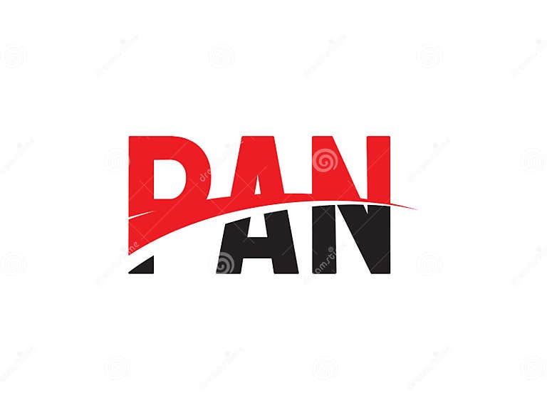 PAN Letter Initial Logo Design Vector Illustration Stock Vector ...