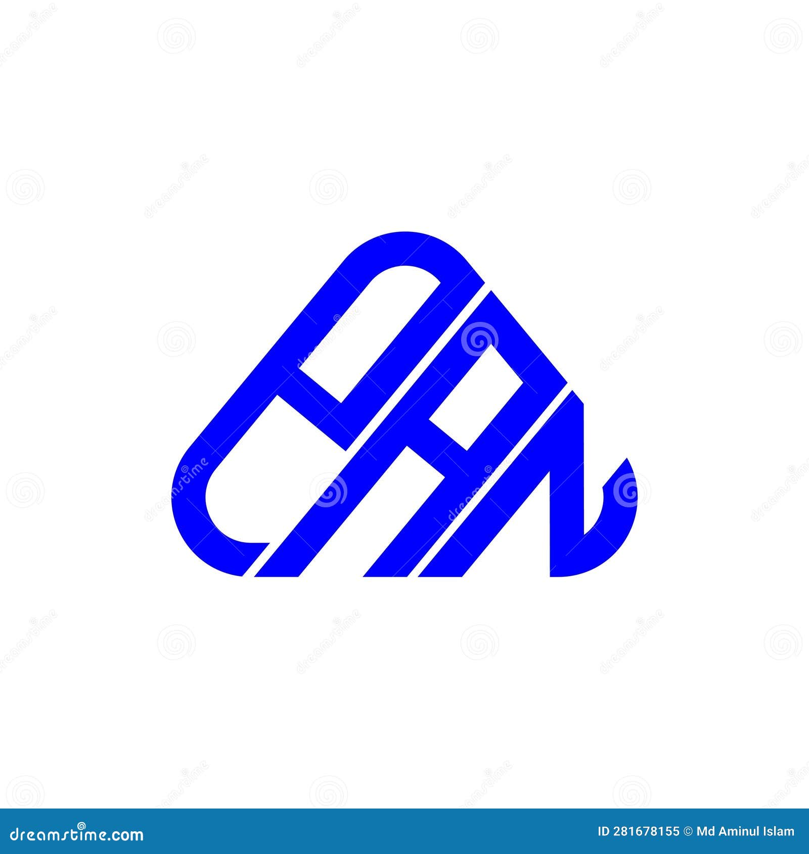 PAN Letter Logo Creative Design with Vector Graphic, PAN Stock Vector ...