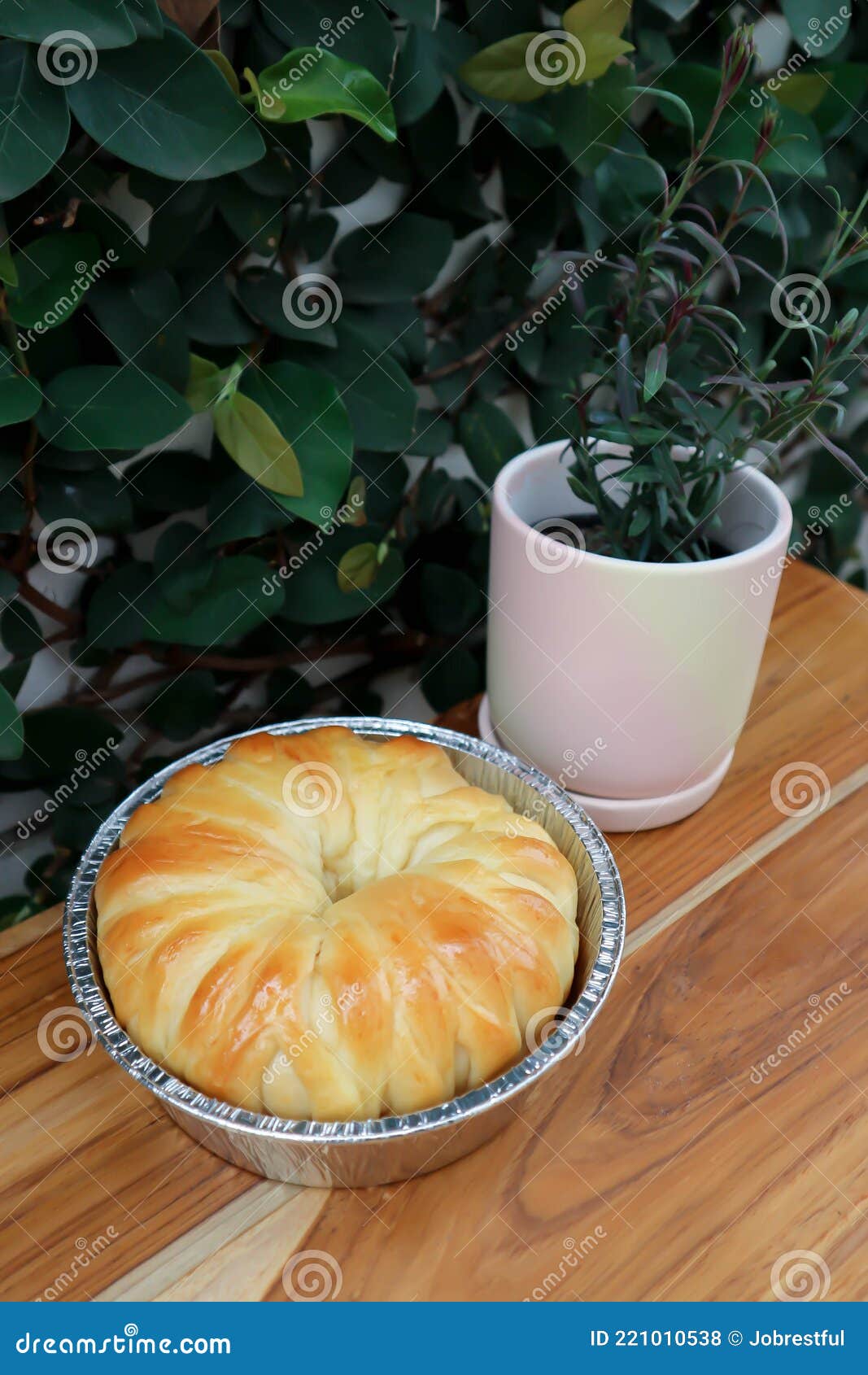 Pan O Crema De Pan O Crema De Crema O Pan De Mantequilla Foto de ...