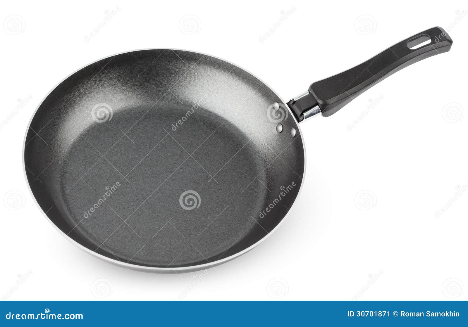 Pan Op Wit Wordt Geïsoleerd Dat Stock Afbeelding - Image of handvat ...