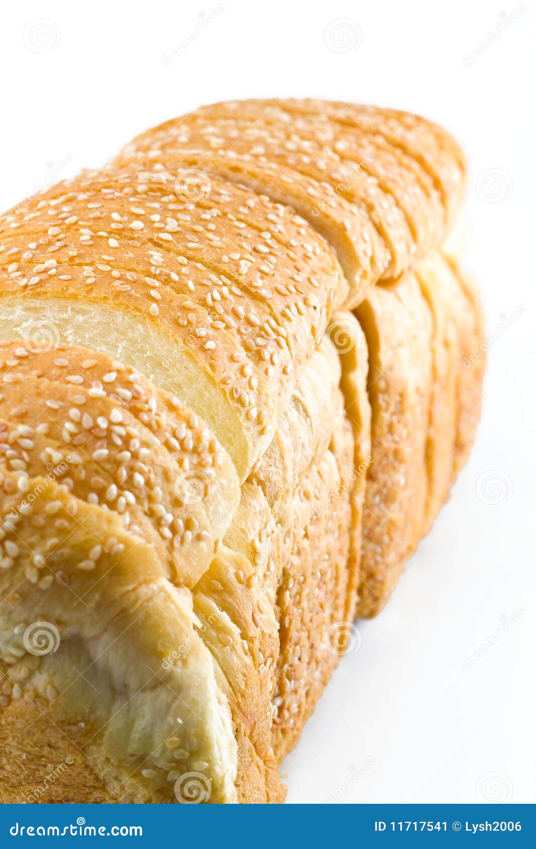 Pan rebanado imagen de archivo. Imagen de blanco, alimento - 11717541