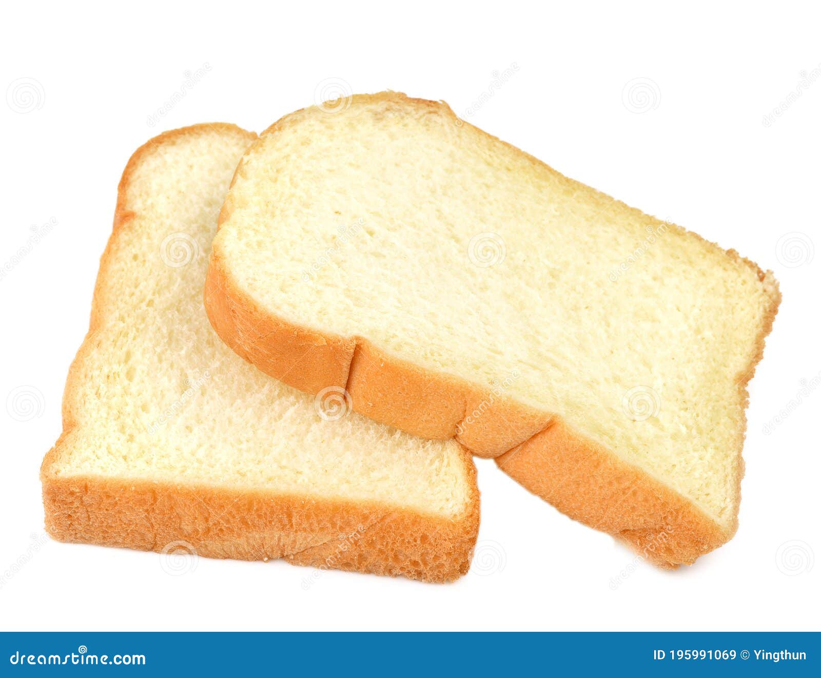 Pan Rebanado Aislado En Fondo Blanco Imagen de archivo - Imagen de ...