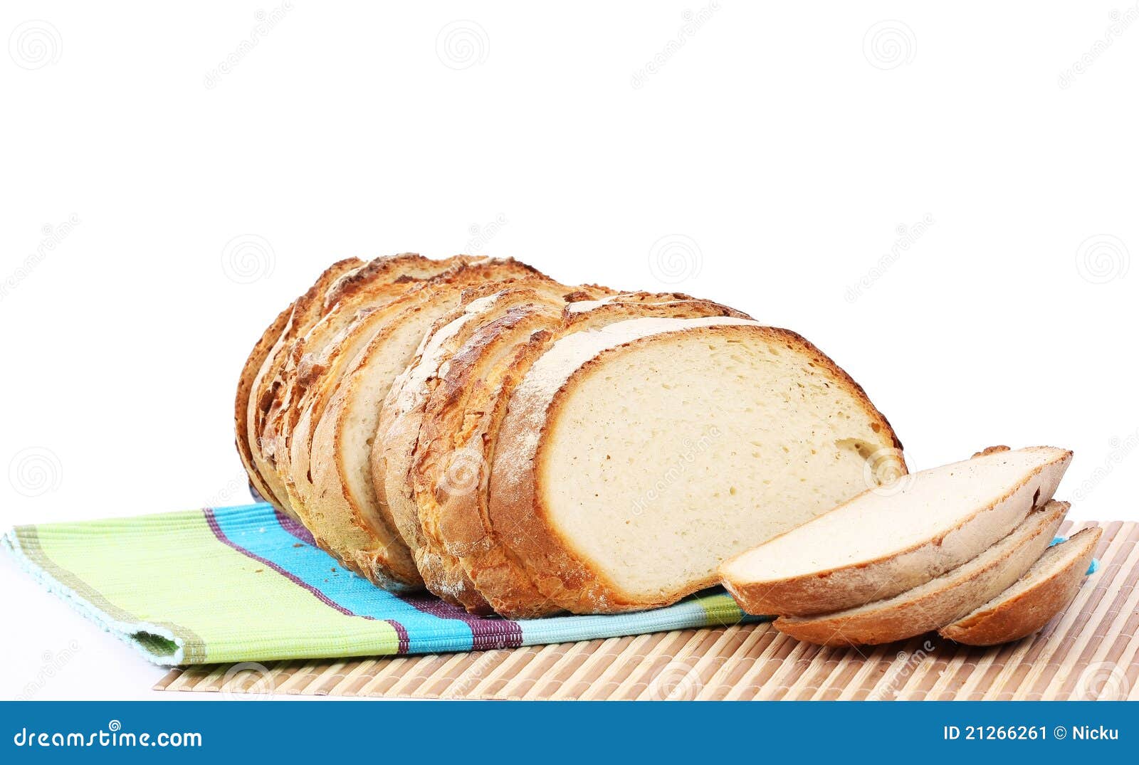 Pan rebanado tradicional imagen de archivo. Imagen de delicioso - 21266261